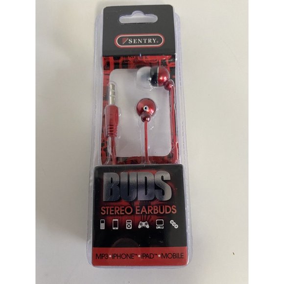 Sentry | Headphones | Sentry Stereo Earbuds Ho223 Wiredinear Red New In ...
